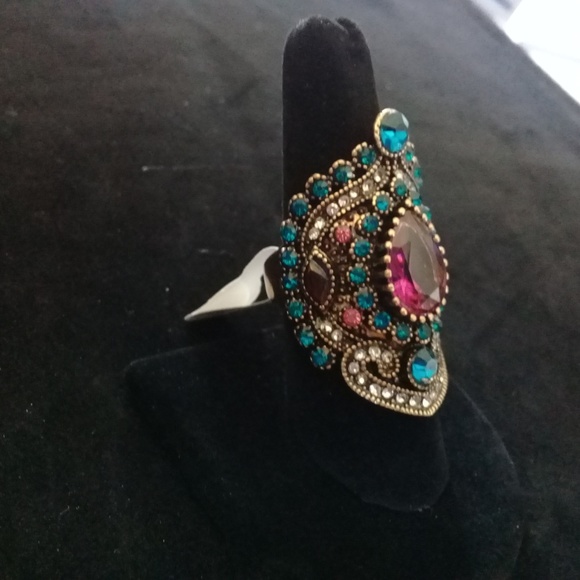 Jewelry | Vintage Style Jewel Ring Size 891 | Poshmark